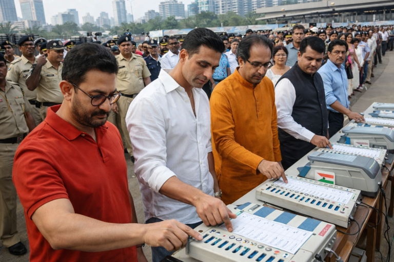 BMC Election 2026 LIVE: सेलेब्स से लेकर सियासत तक सब लाइन में